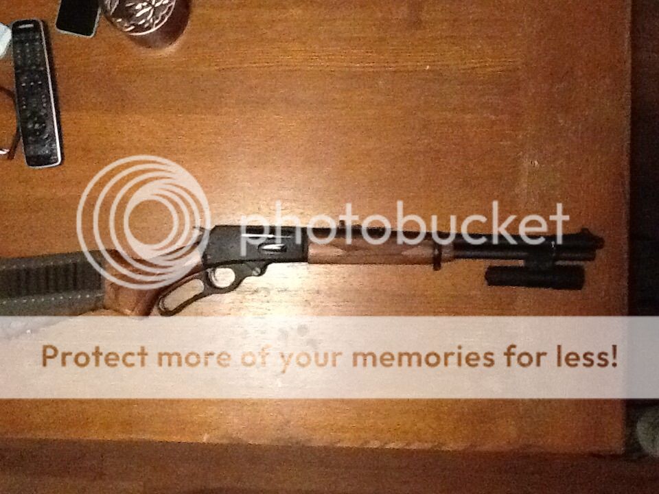 Light mount for lever gun....